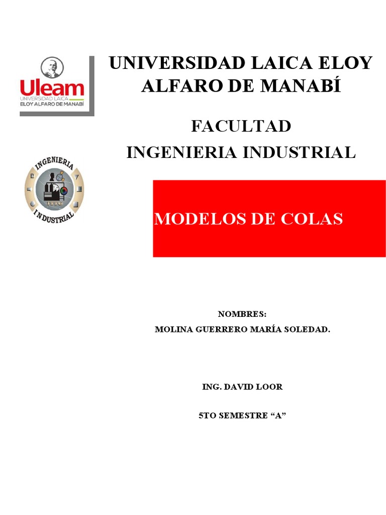 Modelos de Colas Molina Guerrero Maria Soledad | PDF | Coca Cola | Estocástico