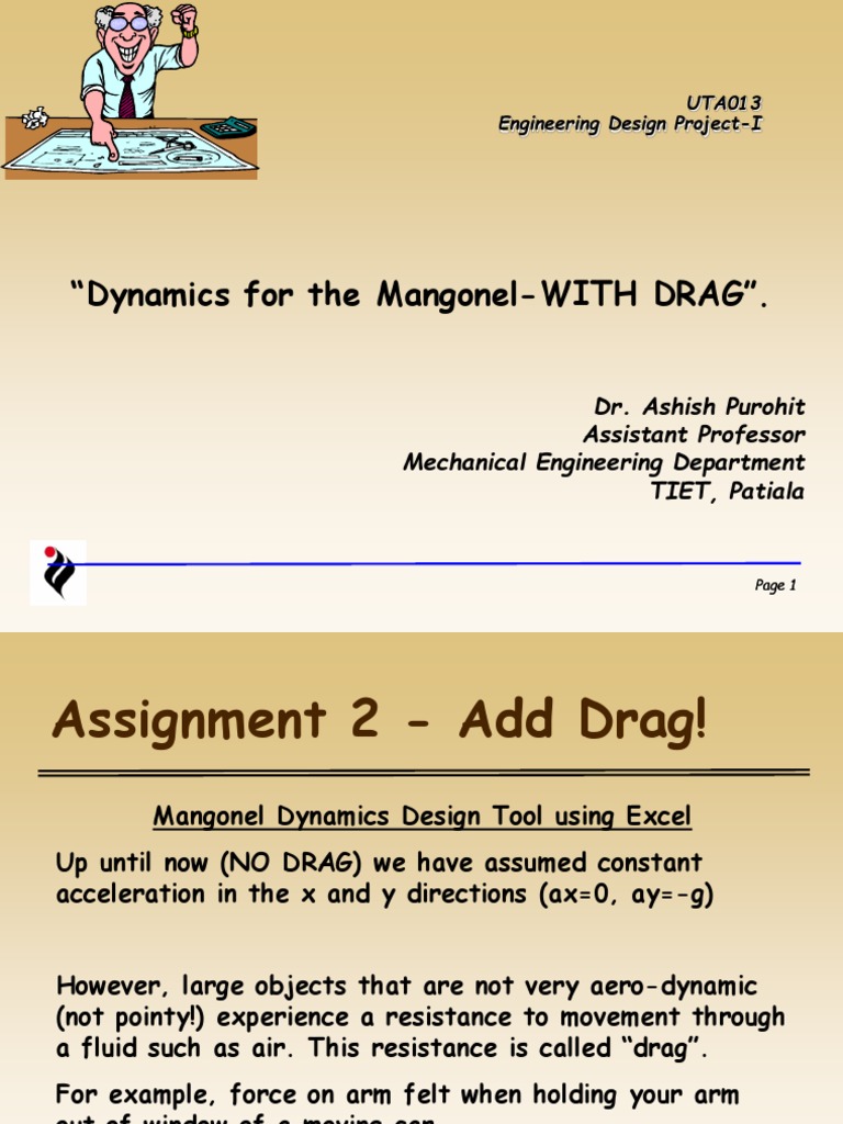 Projectile Motion-With Drag Model | PDF | Drag (Physics) | Aerodynamics