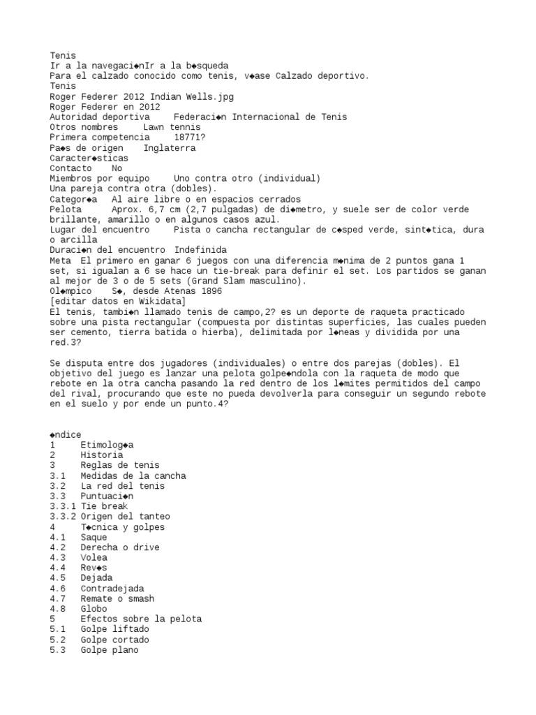 Tenis Wiki | PDF | Deportes | Deportes de raqueta