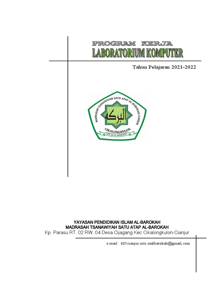 Program Kerja Lab Komputer SMP | PDF