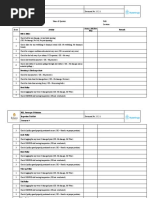 2.5.2.5 Inspection Checklist For Vibro Feeder | PDF