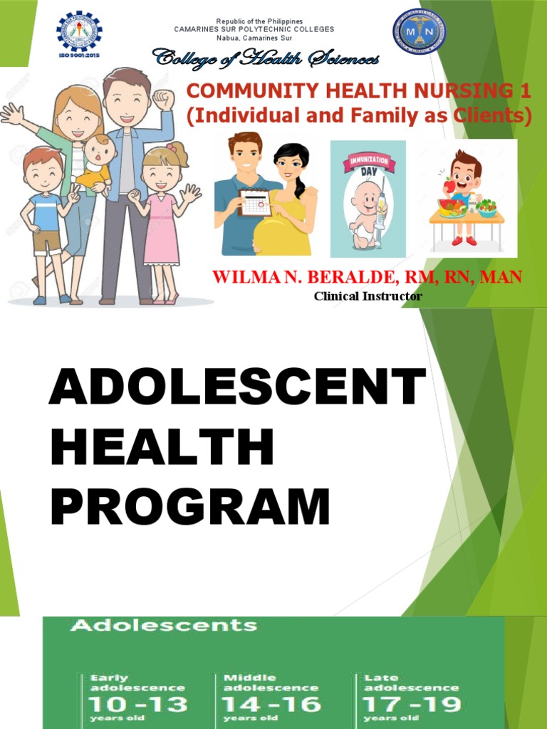 Adolescent Health and Development Program | PDF