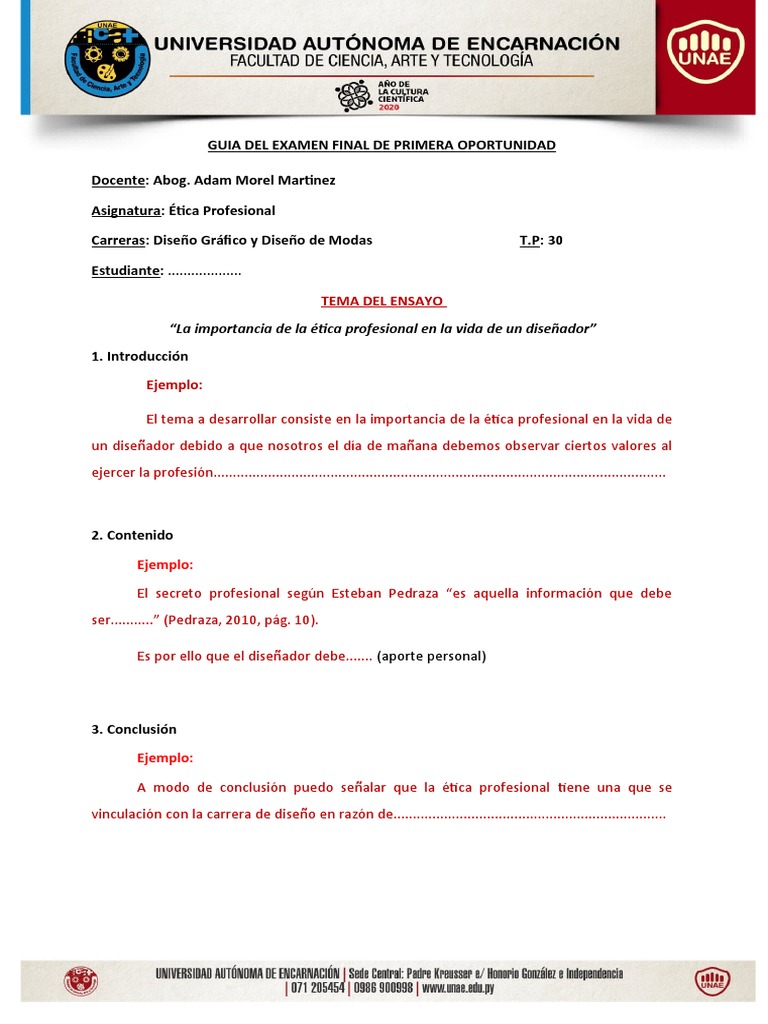 Formato para Elaborar Un Ensayo | PDF