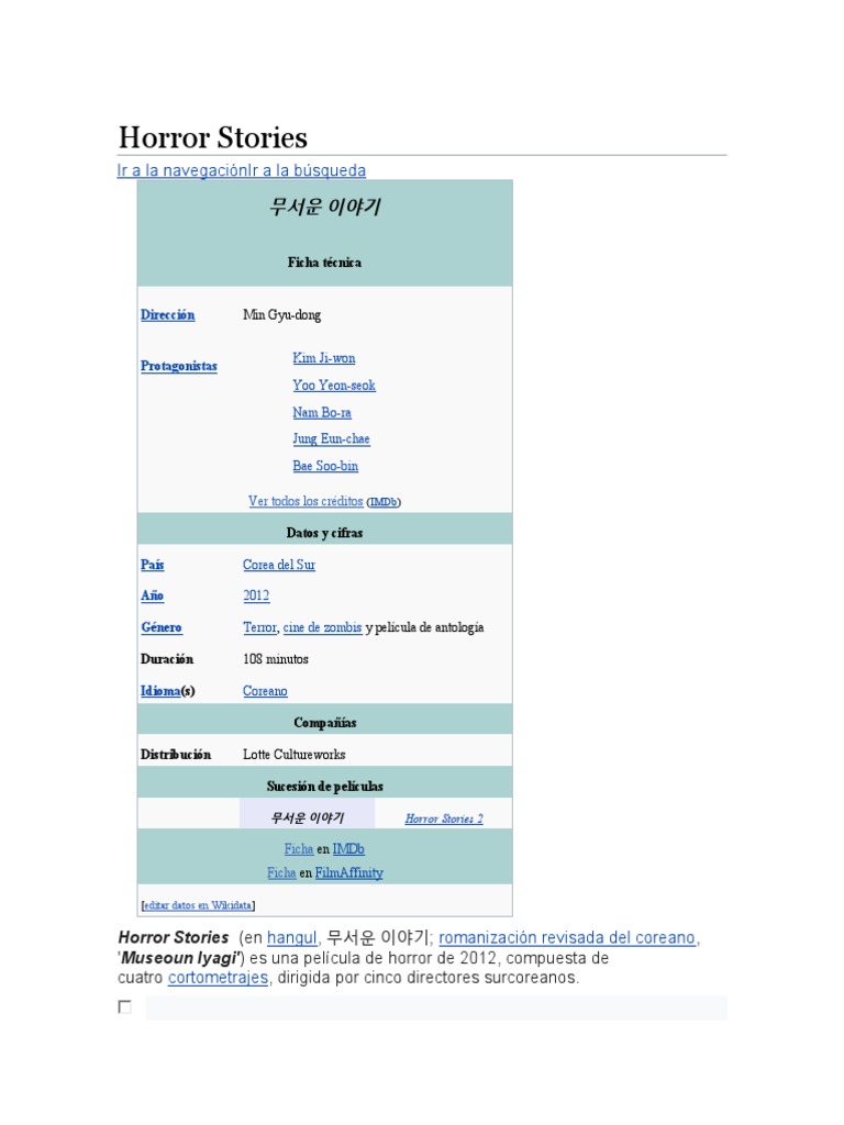 Horror Stories | PDF