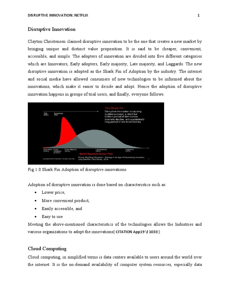 Netflix's Disruptive Innovation Journey | PDF | Cloud Computing ...