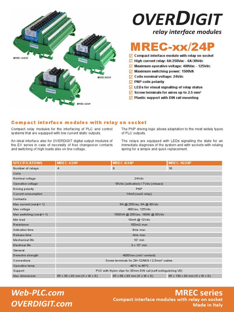 MREC Brochure EN | PDF | Relay | Electrical Connector