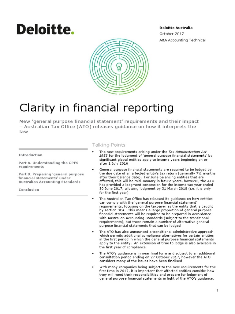 Deloitte Au Audit Clarity General Purpose Financial Statements 091017 ...