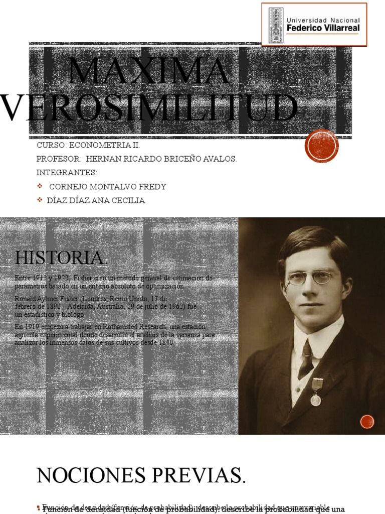 Método de Maxima Verosimilitud | PDF | Estimador | Mínimos cuadrados ordinarios