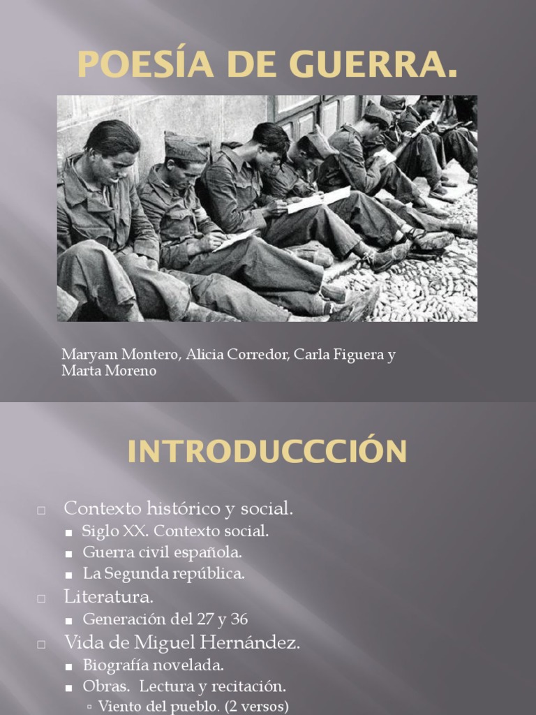 Presentación Literatura | PDF | Francisco franco | guerra civil Española