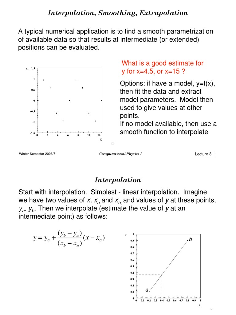 Interpolasi Lecture3 | PDF | Spline (Mathematics) | Interpolation