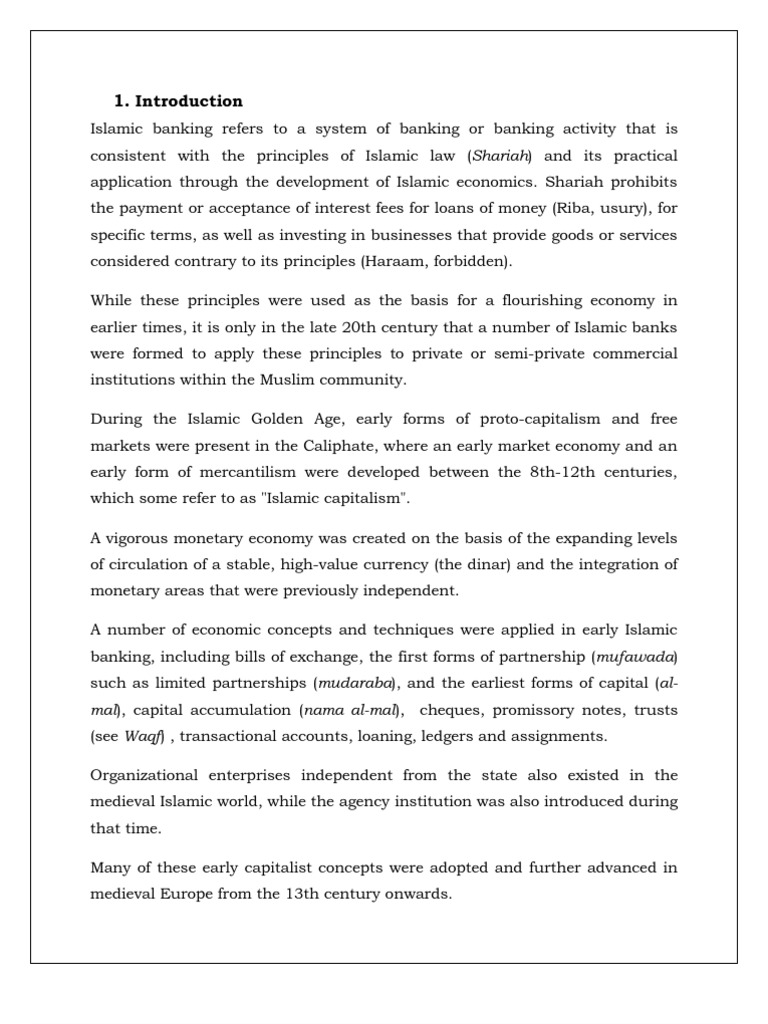 Islamic Banking Principles And Practices Pdf Islamic Banking And