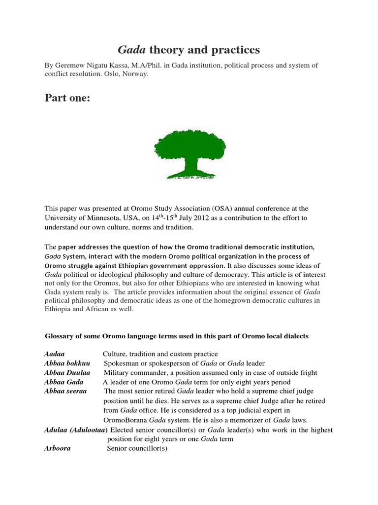 Gada Theory and Practices PART 1 | PDF | Politics