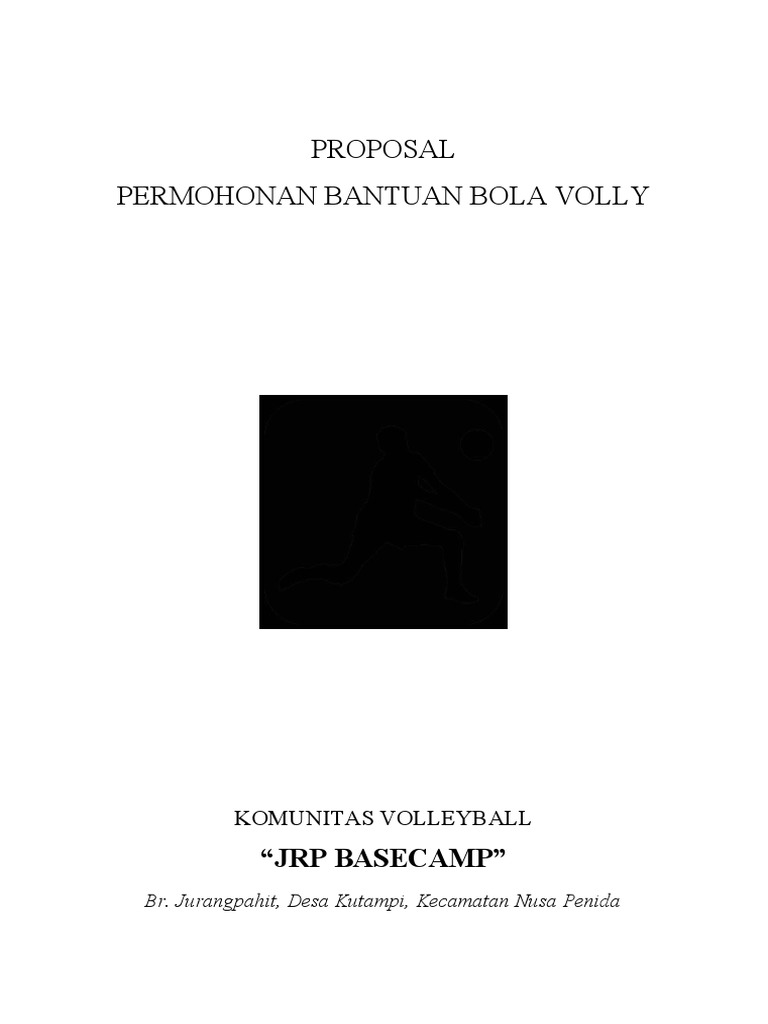 Proposal Permohonan Bola Volly | PDF | Olahraga & Rekreasi