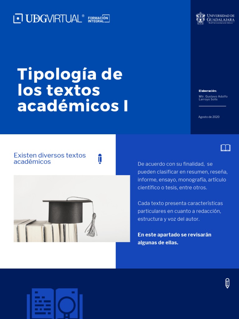 Tipologia Textos Academicos 1 | PDF | Ensayos