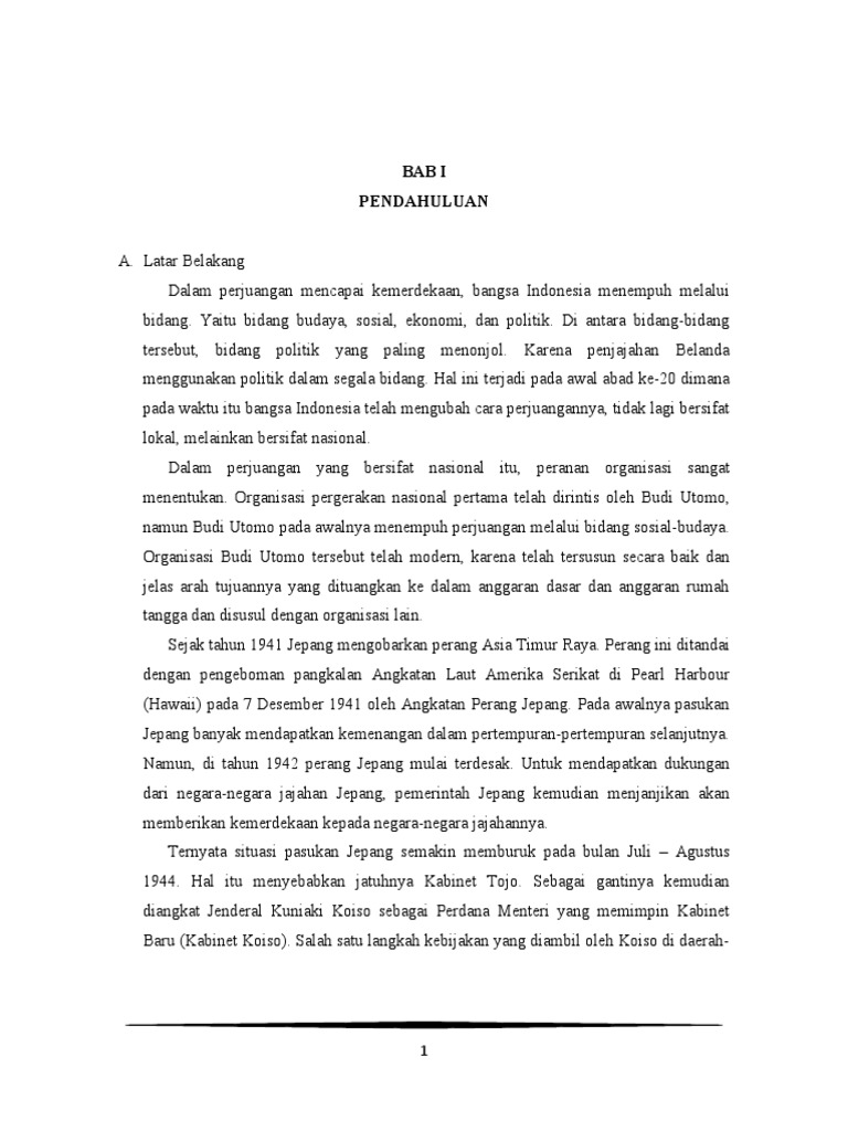 Makalah Bpupki (Isi) | PDF