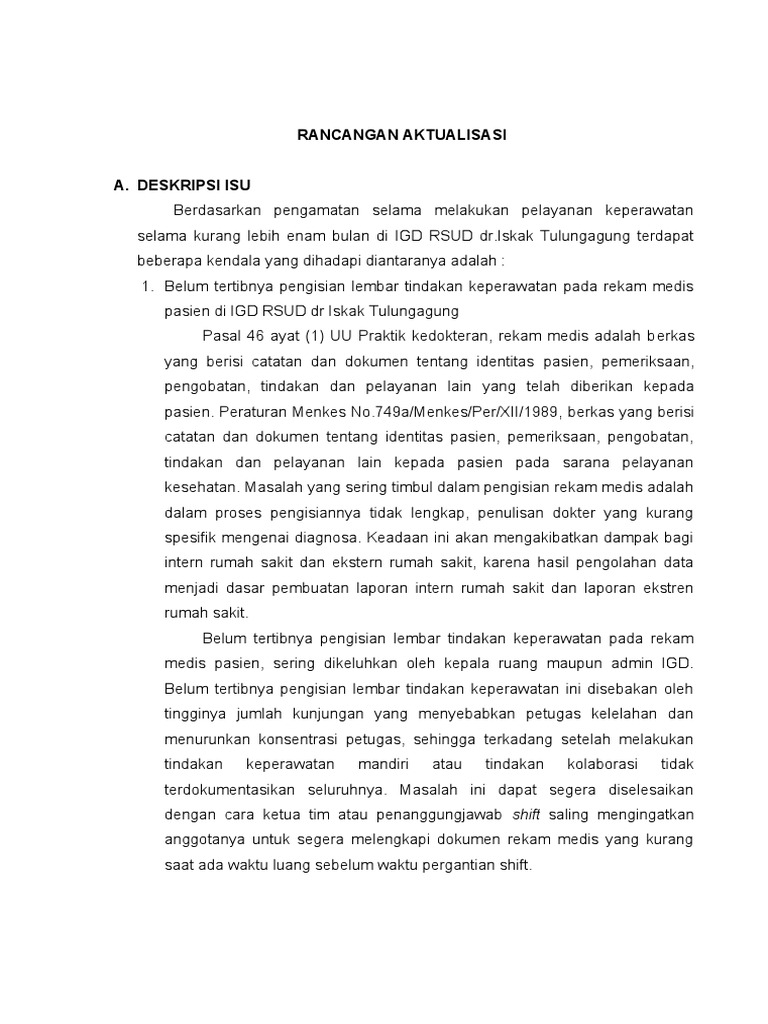 Rancangan Aktualisasi Mochammad Ridwan Firlana | PDF