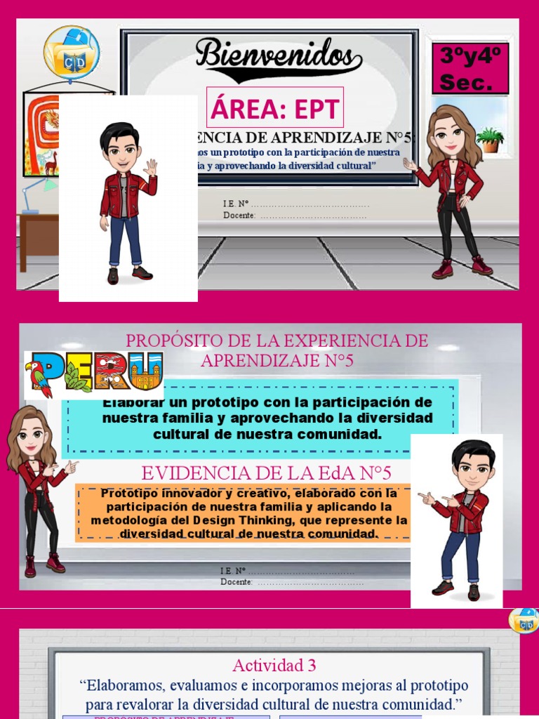 3ro-4to Sec PPT Presentación-Actividad 3-Ept | PDF | Psicología Educacional | Pedagogía