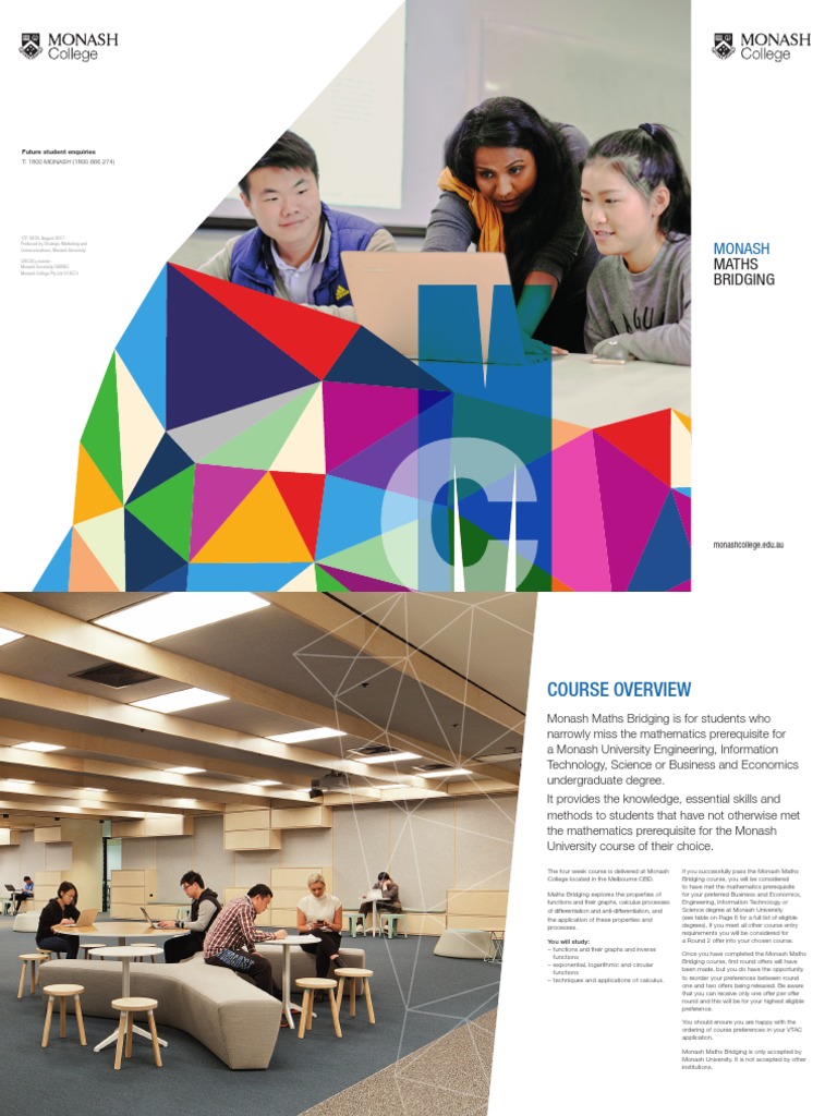 Monash College Maths Bridging Course | PDF | Function (Mathematics ...
