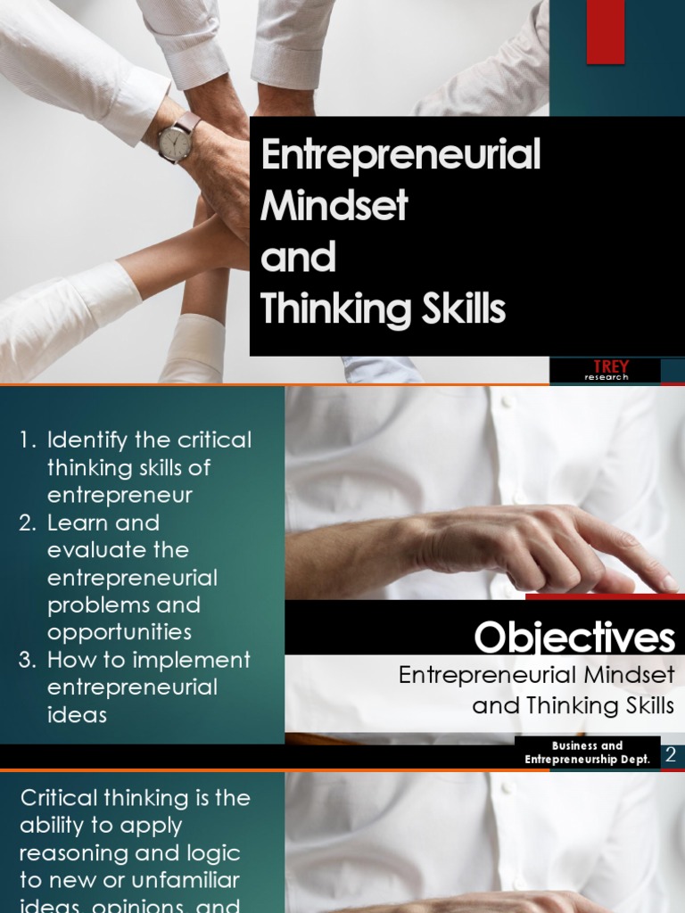 1 Entrepreneurial Mindset | PDF | Mindset | Entrepreneurship