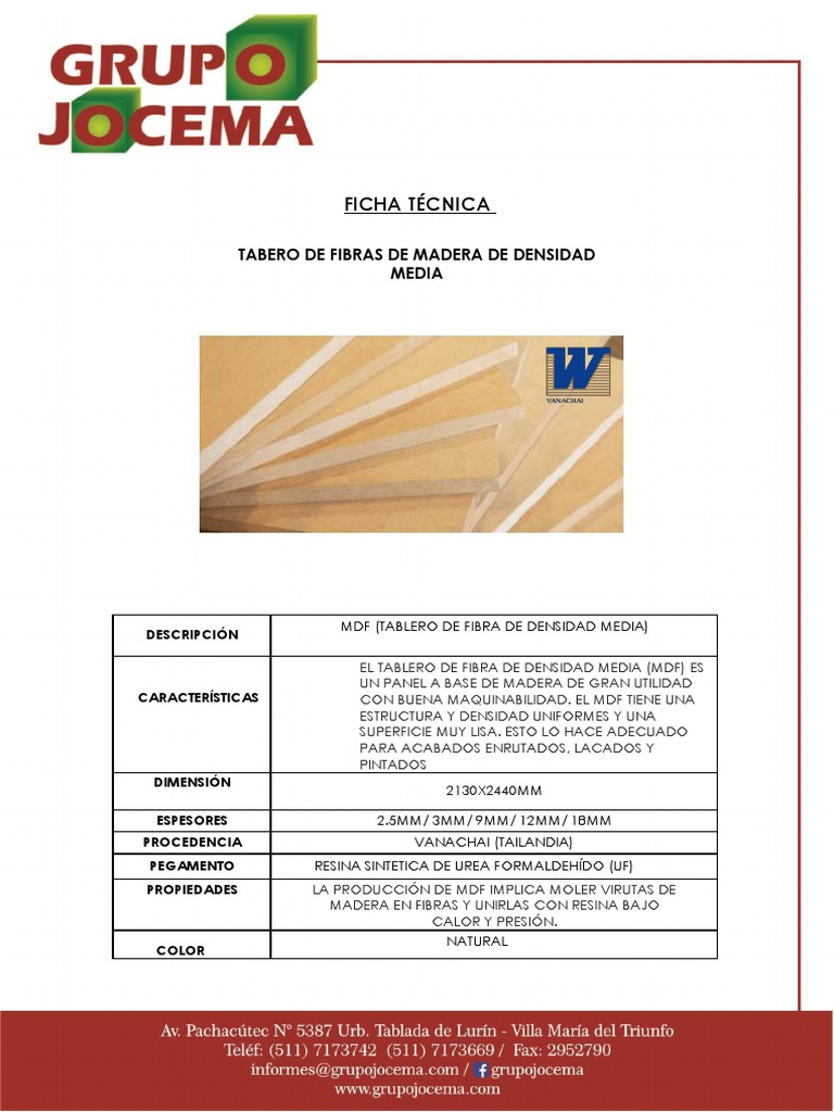 MDF Vanachai | PDF