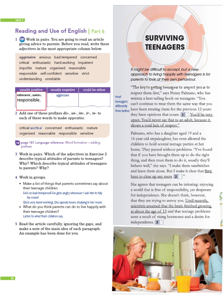 Sentence Missing - Surviving Teenagers | PDF | Adolescence | Cognition
