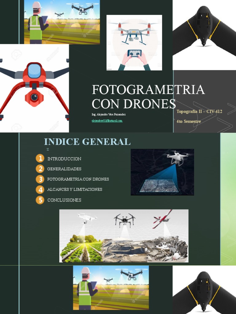 Fotogrametria Con Drones Pdf Vehículo Aéreo No Tripulado Aviación