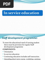 Inservice Education | PDF | Nursing | Learning