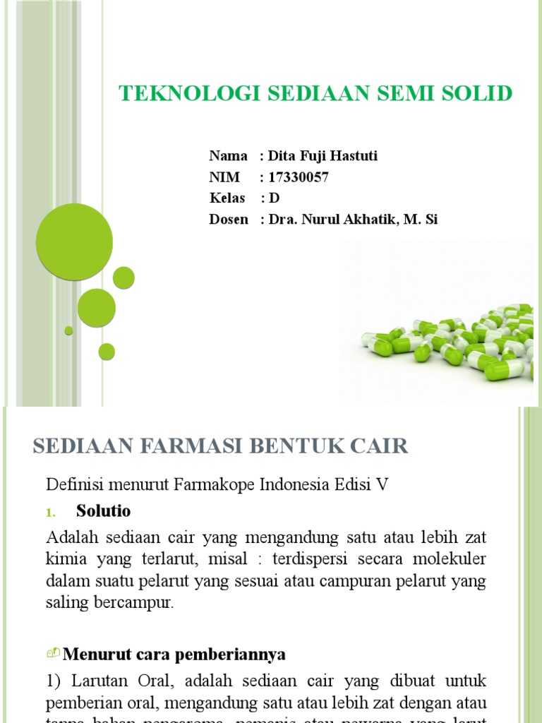 Teknologi Sediaan Semi Solid | PDF | Kesehatan Holistik
