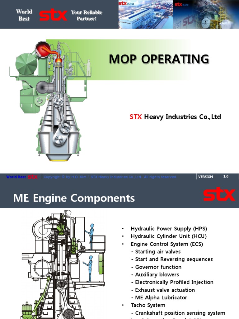 ME-C MOP OPERATING ENGLISH Ver.2 | PDF | Pump | Engines