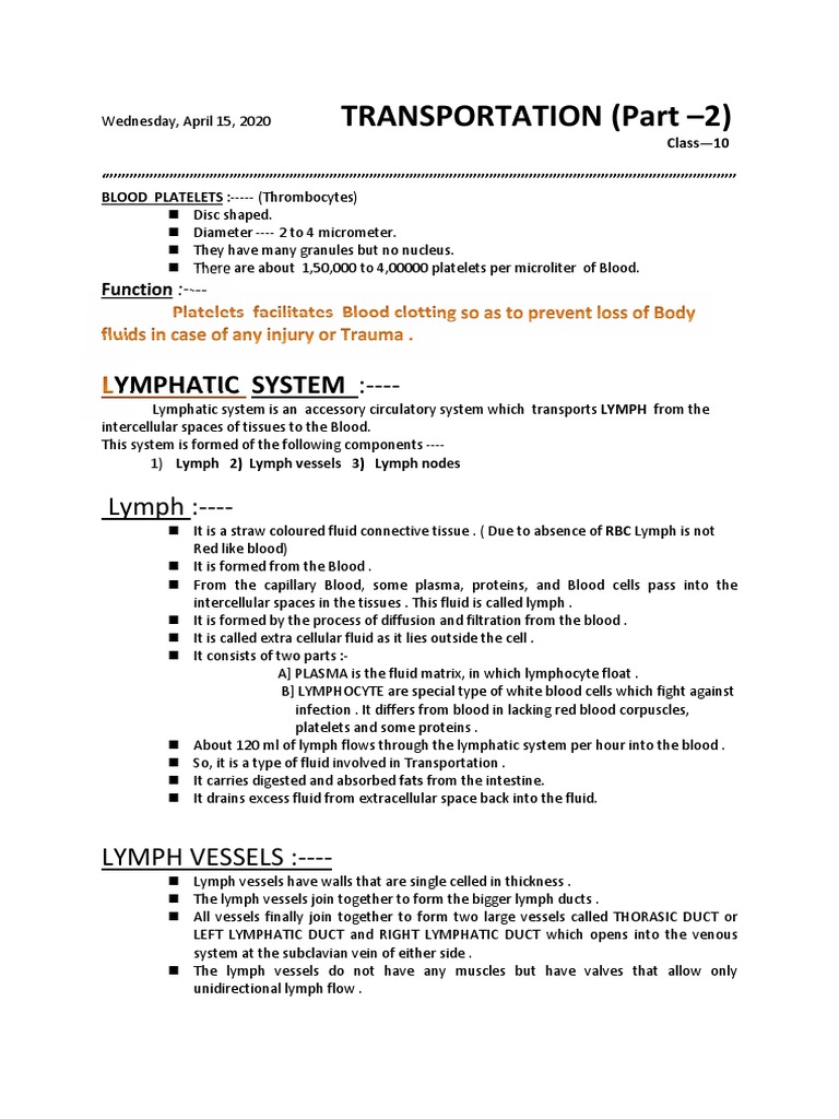 Human Heart and Lymphatic System Overview | PDF | Heart | Lymph