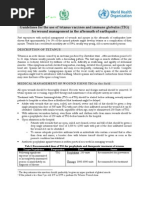 ATS and Tetanus Toxoid Overview | PDF | Dose (Biochemistry) | Chemistry