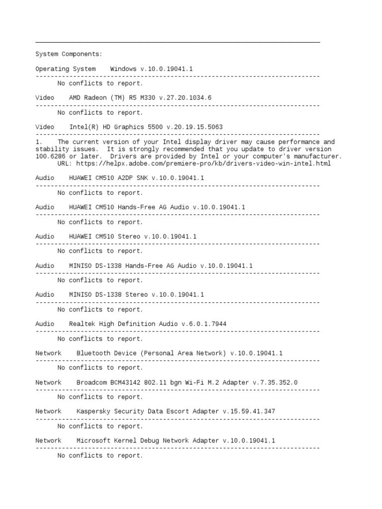 System Compatibility Report | PDF | Device Driver | Computing