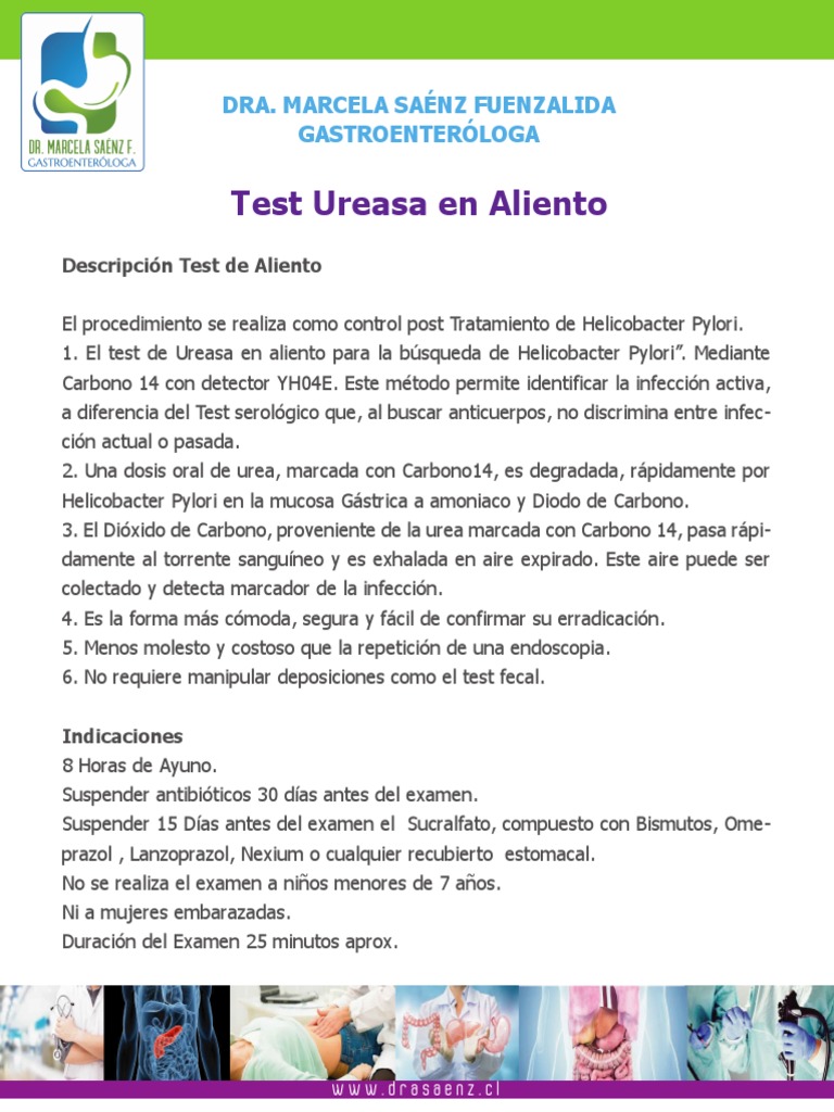 Test de Ureasa para Helicobacter Pylori | PDF | Relaciones personales ...