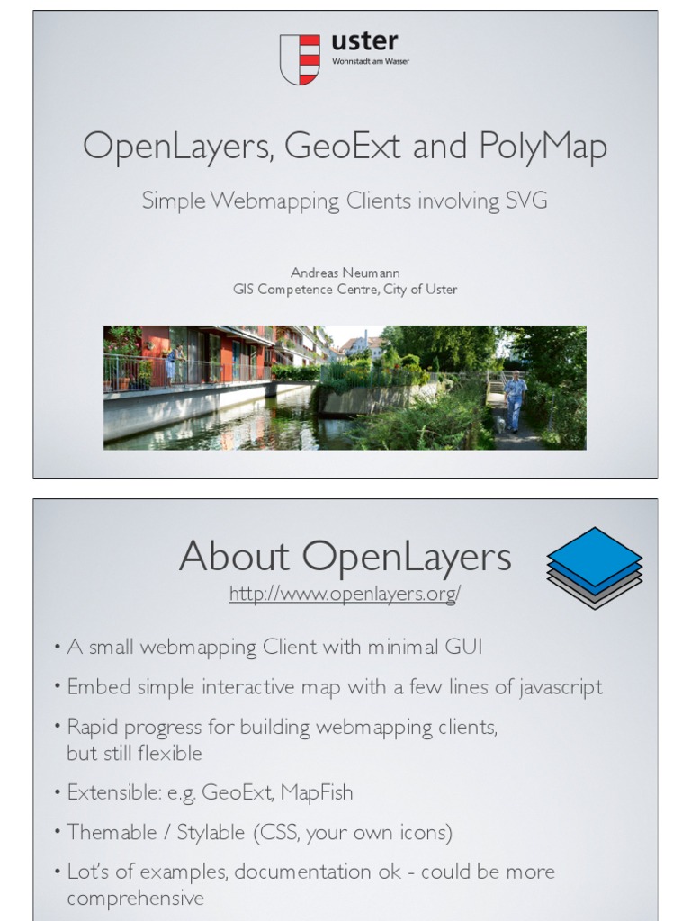 Openlayers, Geoext and Polymap: Simple Webmapping Clients Involving SVG | PDF | Ext Js | Web ...