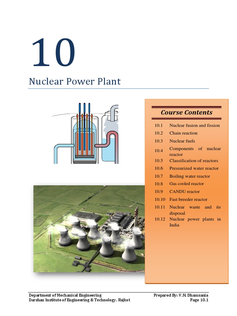 Overview of Nuclear Power Plants | PDF | Pressurized Water Reactor ...