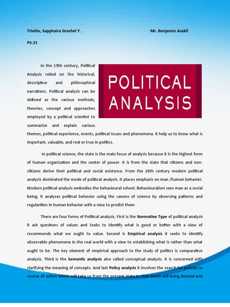 Political Analysis | PDF | Quantitative Research | Political Science