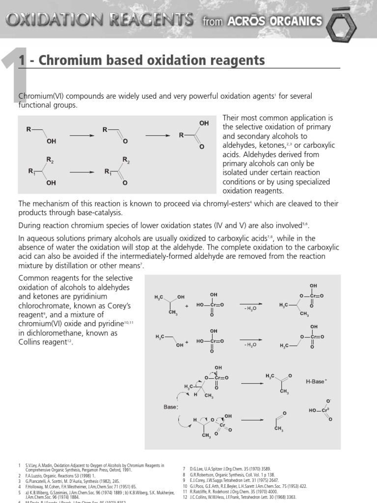 Oxidation Brochure CHROM | PDF | Aldehyde | Alcohol