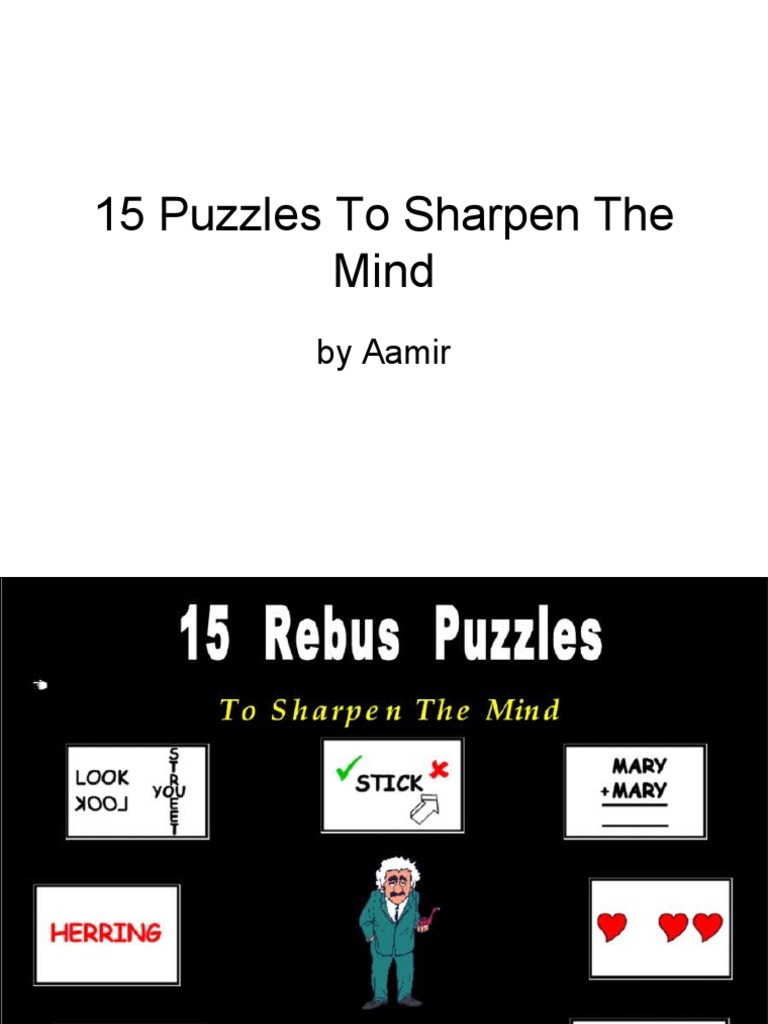 15 Mind-Sharpening Puzzles | PDF | Games & Activities