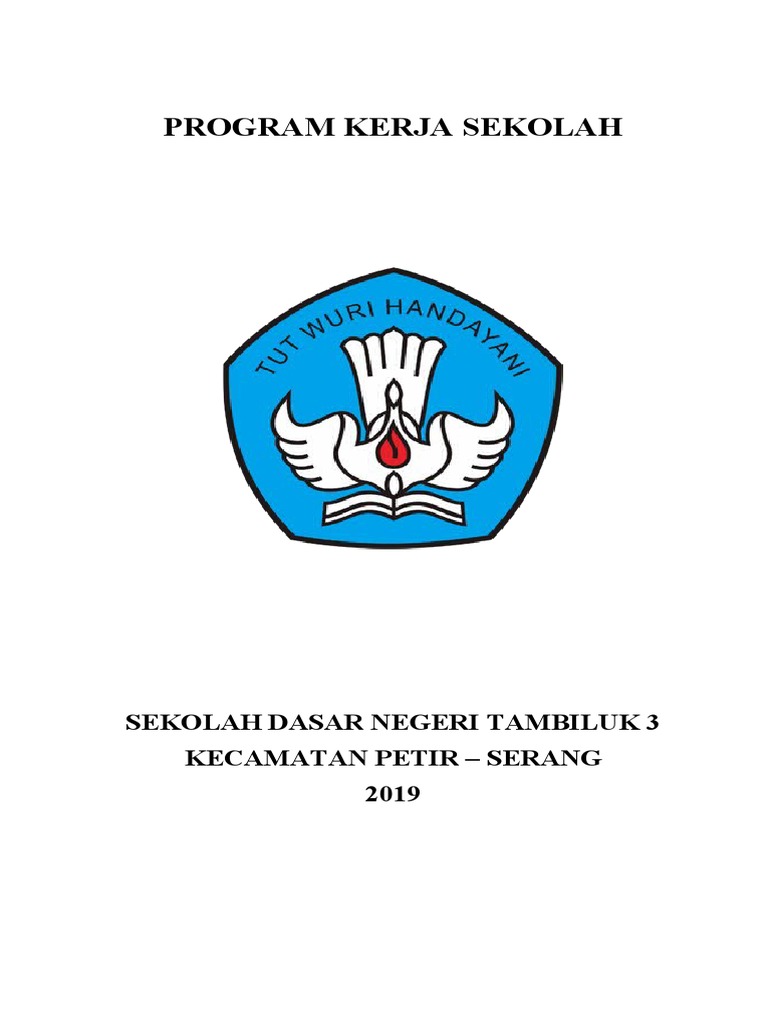 Cover Program Kerja Sekolah | PDF