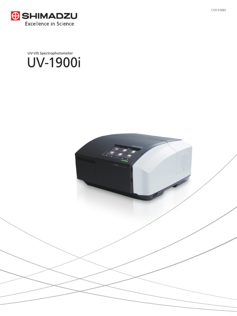 Espectofotometro Uv 1900i | PDF | Absorbance | Ultraviolet–Visible ...