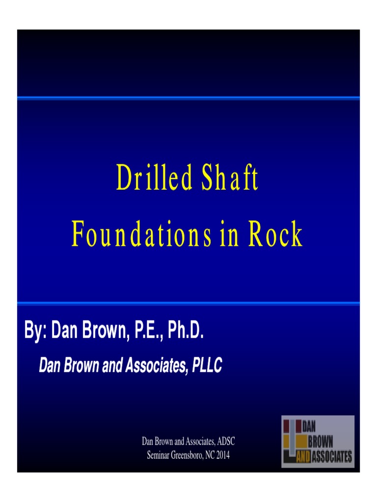 Drilled Shaft Design for Engineers | PDF | Deep Foundation ...