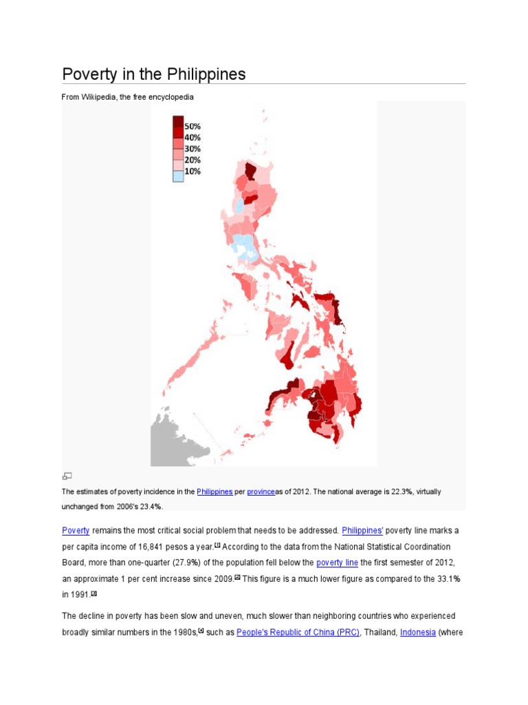 Poverty in The Philippines | PDF | Poverty | Poverty & Homelessness