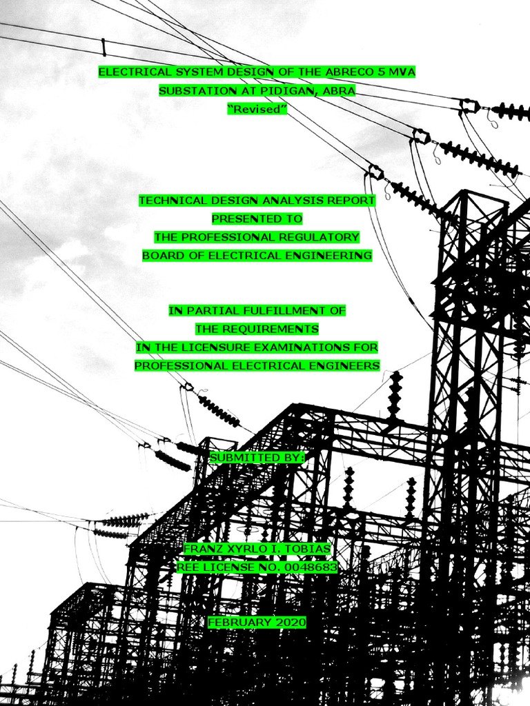 TER Sample | PDF | Electrical Substation | Electric Power Distribution