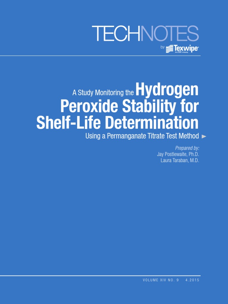 TechNote Hydrogen Peroxide Shelf Life | PDF | Hydrogen Peroxide | Chemistry