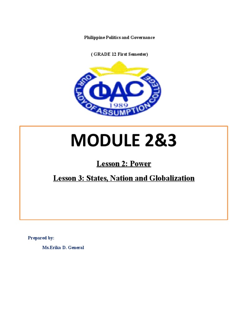 Polgov Module 2-3 | PDF | Eminent Domain | State (Polity)