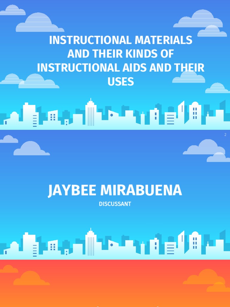Instructional Materials and Their Kinds of Instructional Aids and Their ...