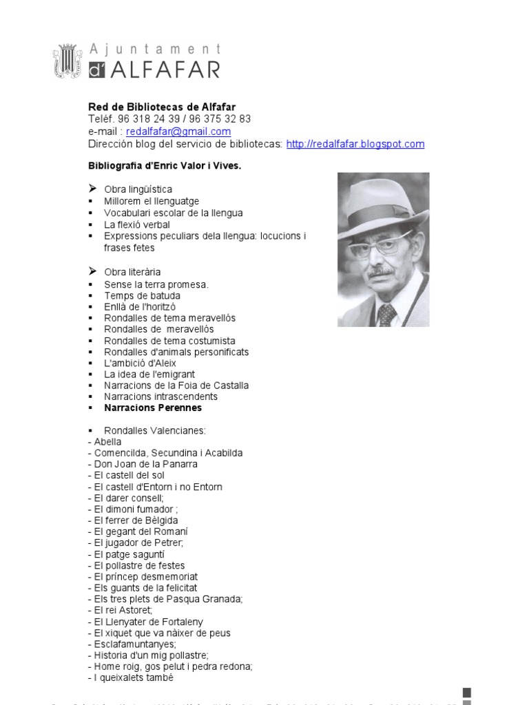 Enric Valor I Vivesl | PDF