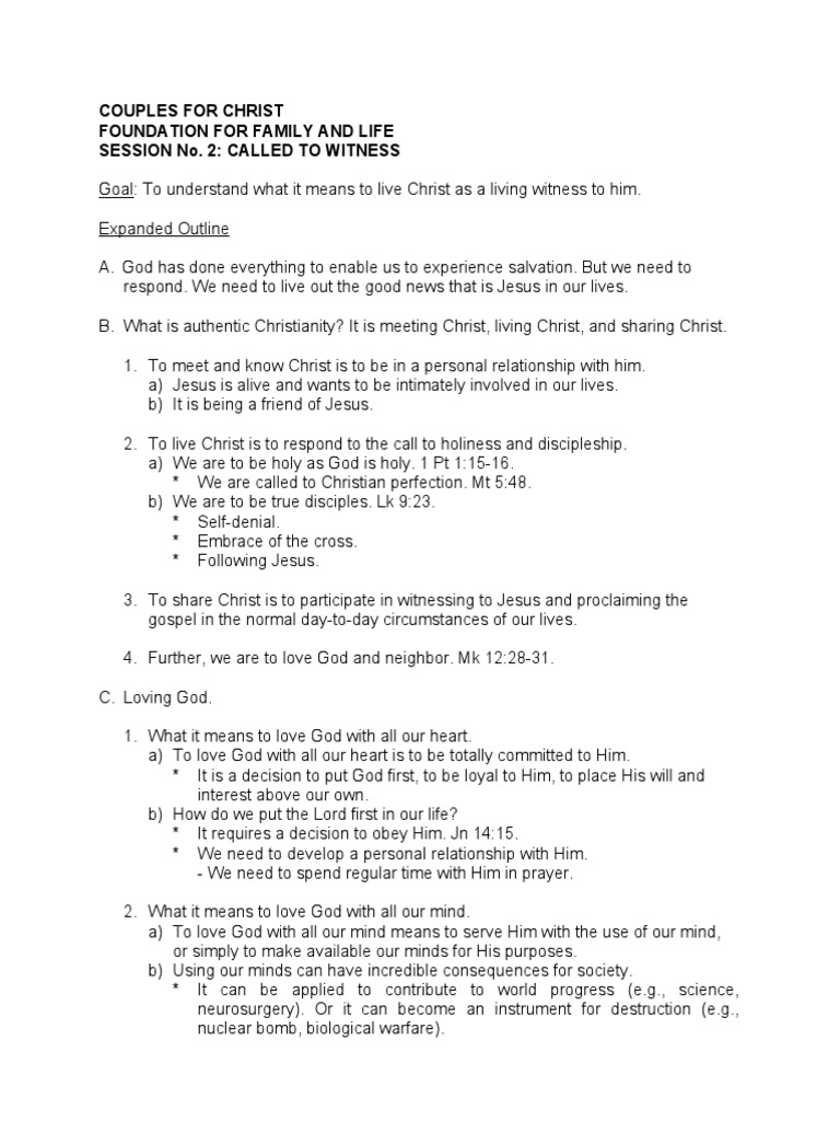 Called to Witness: Living Christ Daily | PDF | Jesus | Love