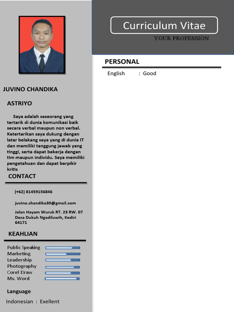 Profil Juvino Chandika Astriyo | PDF | Ilmu Sosial | Seni