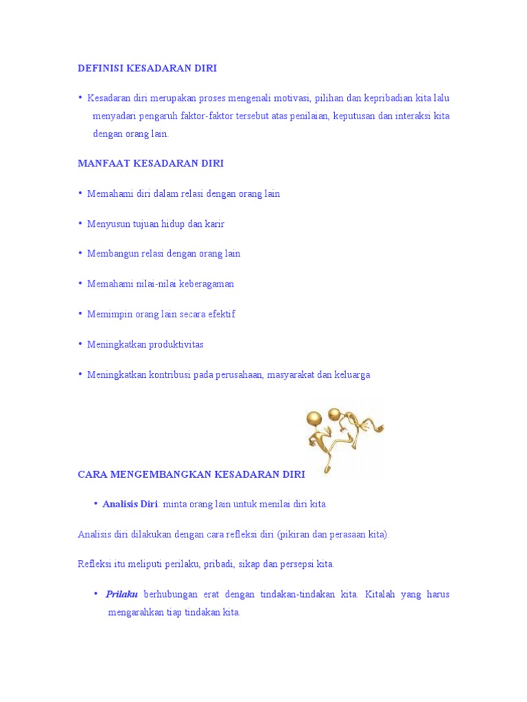 Definisi Kesadaran Diri | PDF